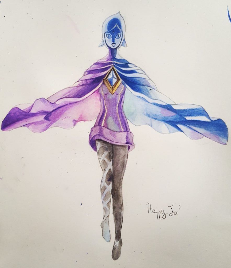 Fay watercolor drawing – drawing blog of HappyJo Drawings
